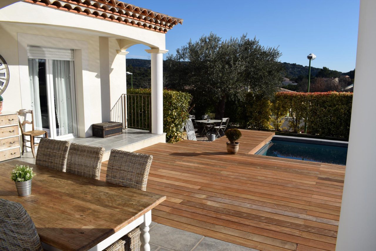 Conception de terrasse en bois à Nîmes - La Terrasse Occitane